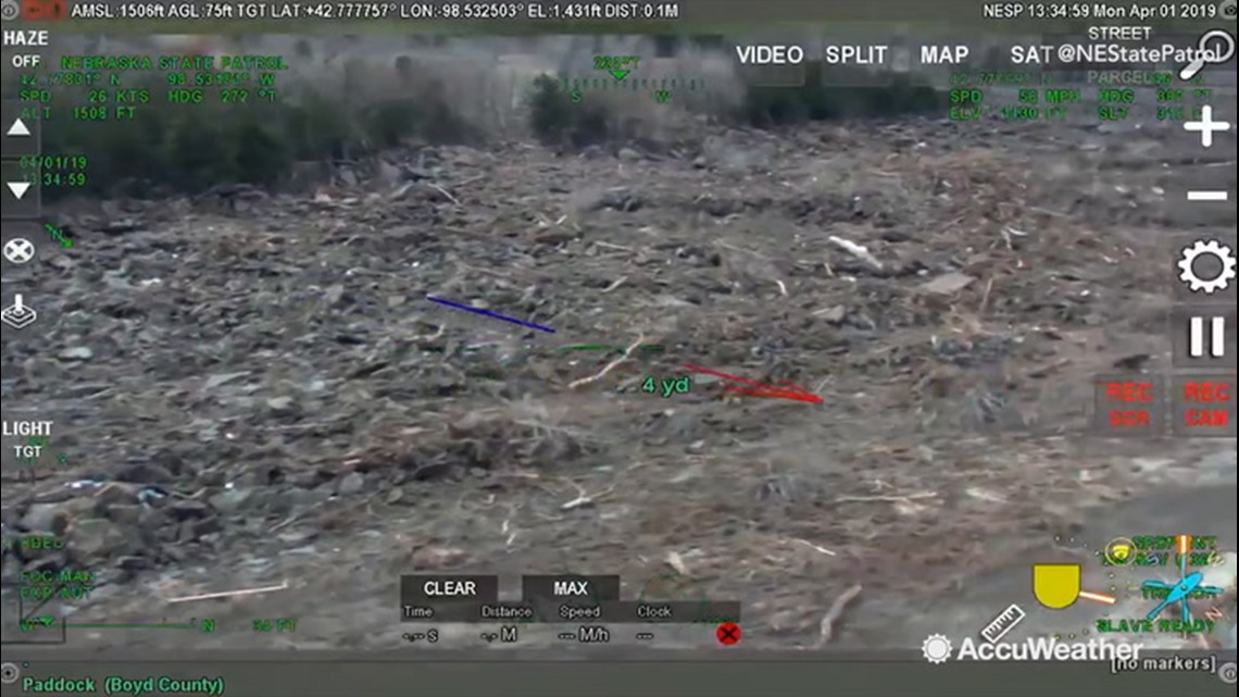 Helicopter footage shows damage revealed from flooding | wfaa.com