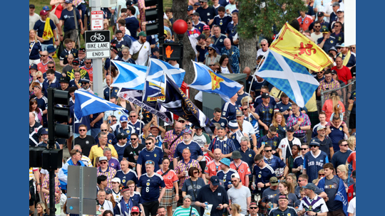 Move over, Red Sox Nation. Scotland's Tartan Army arrives at Fenway ...
