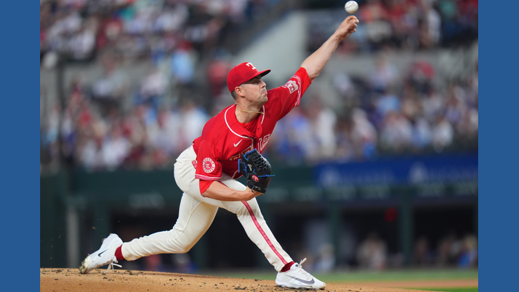 Gore tosses 6 1/3 shutout innings, Rangers hit 3 homers in 9-1 win over ...