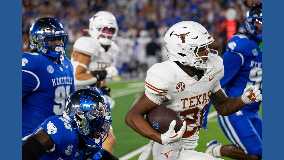 Shipley kicks 45-yard FG in OT to lift No. 21 Texas to 16-13 win at Kentucky | wfaa.com