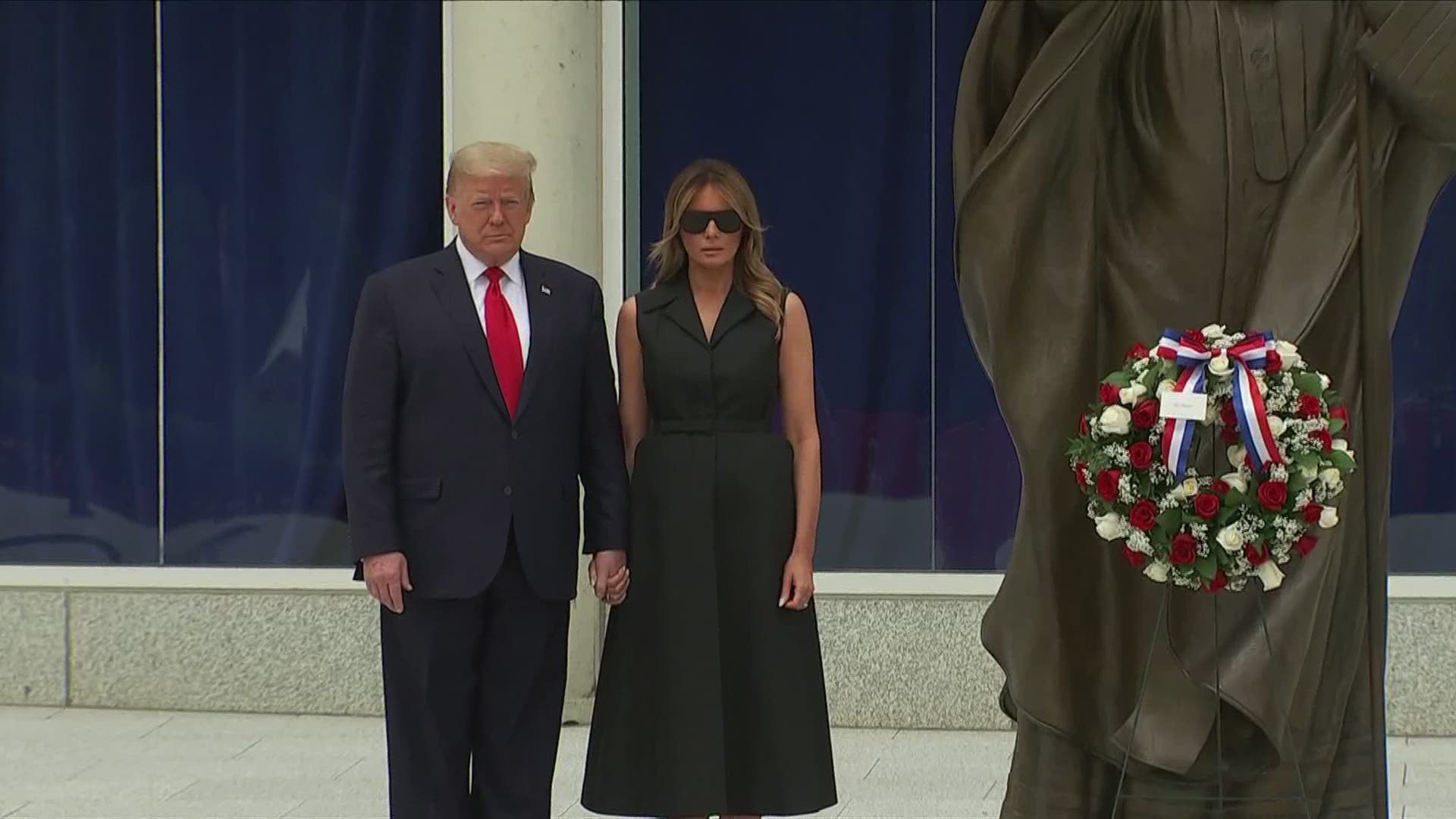 President Trump visits Saint John Paul II National Shrine | wfaa.com