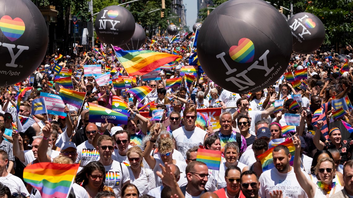 NYC pride parade is one of largest in movement's history | wfaa.com
