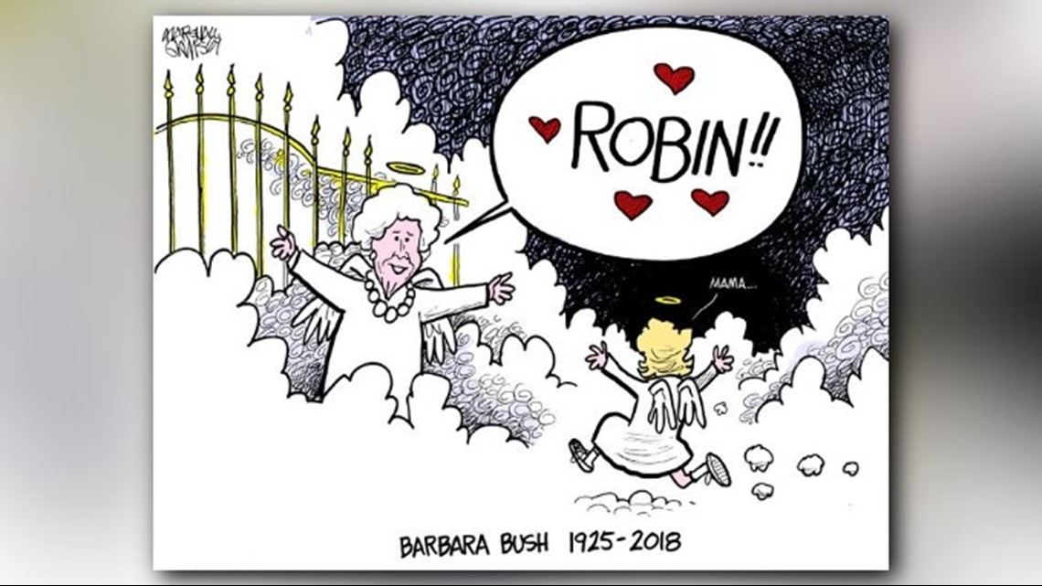 Read: The cartoonist who drew Barbara Bush reuniting with Robin ...