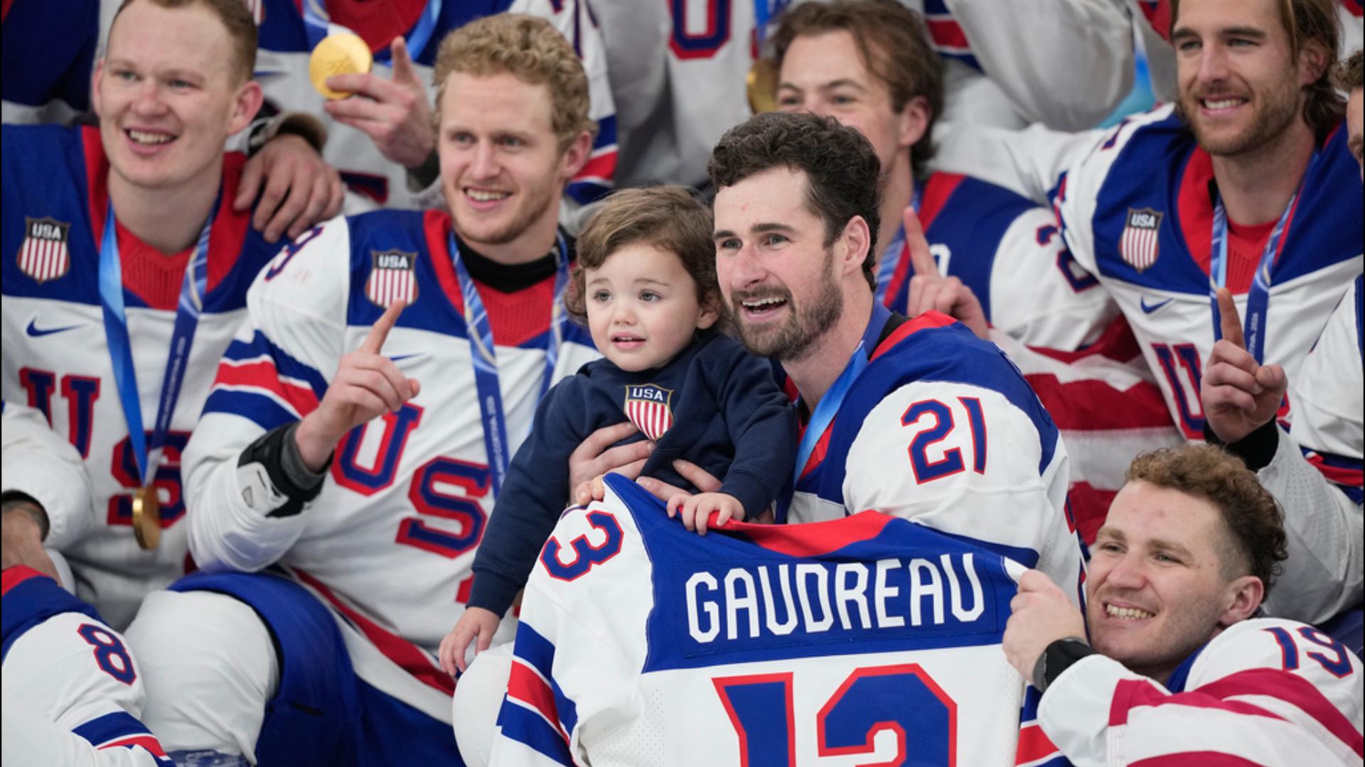 Team USA: Johnny Gaudreau's children brought on ice in touching tribute ...
