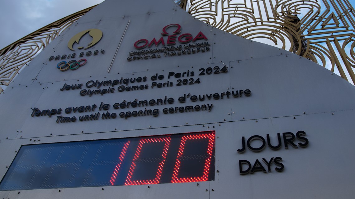 Paris Olympics: Countdown clock reaches 100-day mark | wfaa.com