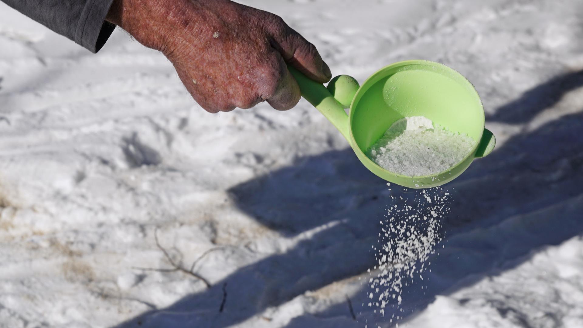 Rock salt won't melt snow and ice in extremely cold conditions, experts ...