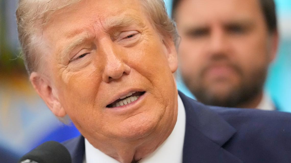 Trump addresses video of objects being thrown from White House windows | wfaa.com