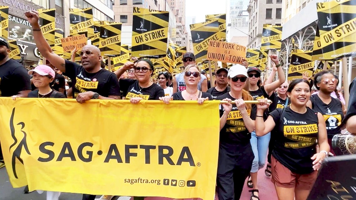 Talks Between SAG-AFTRA and Hollywood Studios Put on Hold | wfaa.com Talks Between SAG-AFTRA and Hollywood Studios Put on Hold | wfaa.com