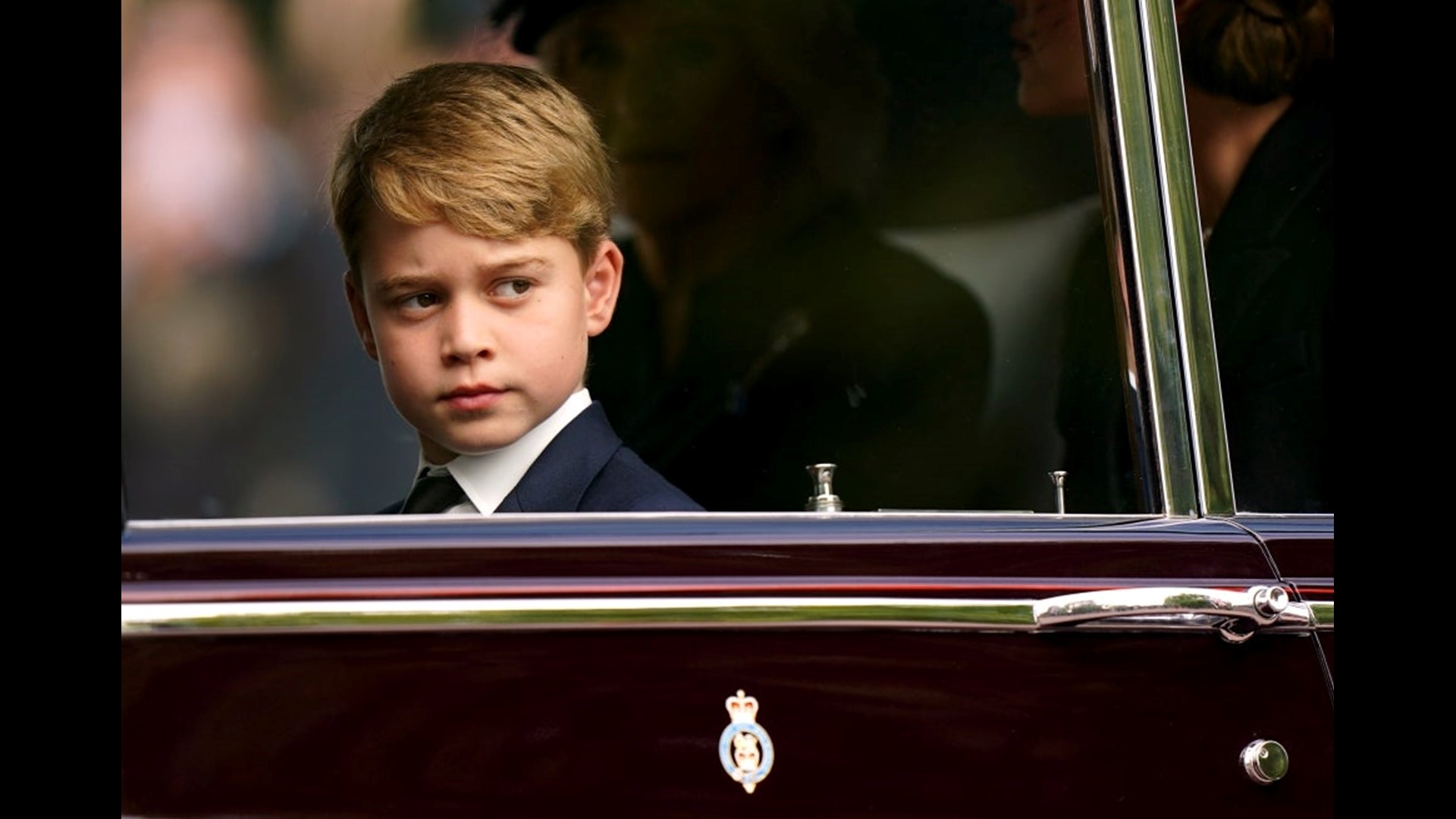 Prince George and Princess Charlotte Ride in Procession at Queen ...