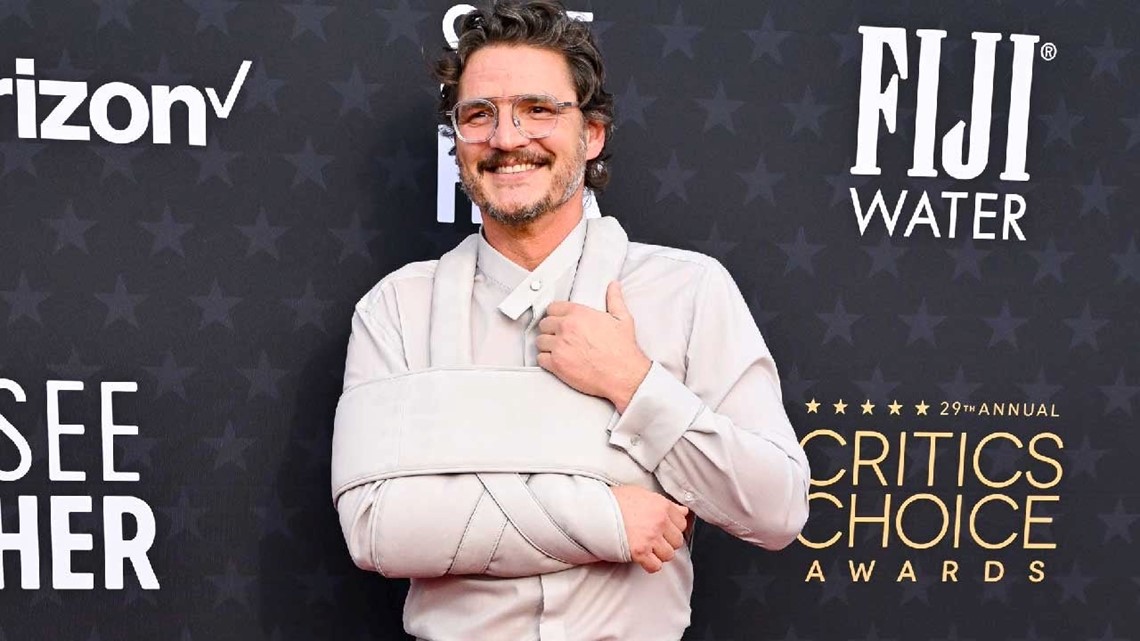 Pedro Pascal Continues Making His Arm Sling a Fashion Statement at 2024 ...