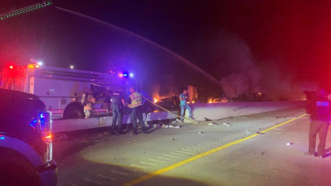 I-35 reopens near Troy after deadly crash with "large fire and an ...