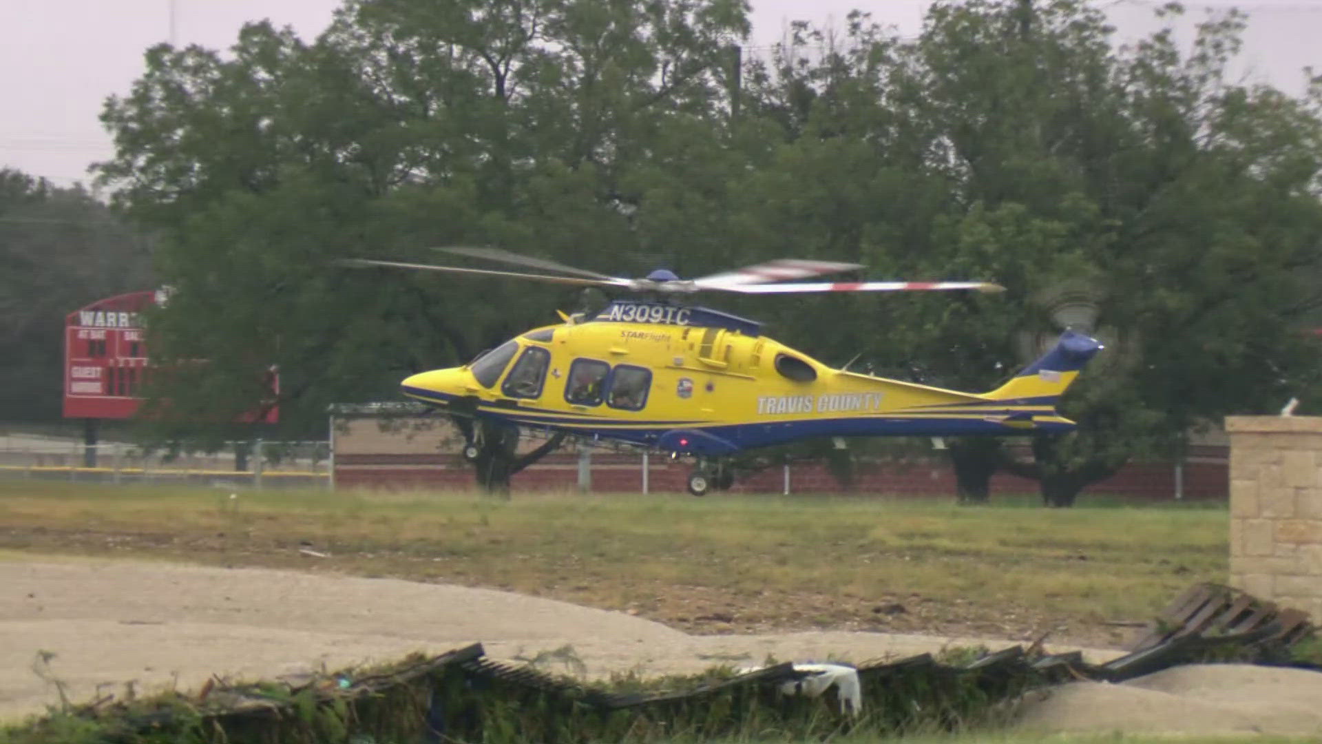 Helicopters dropping off girls saved from Camp Mystic flooding, 23 ...