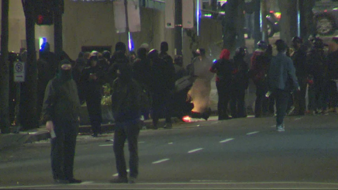 Riot declared in downtown Portland following Rittenhouse verdict | wfaa.com
