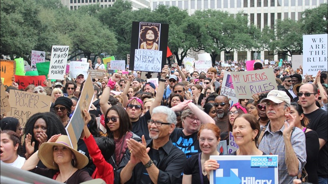 20k attend Women's March in downtown Houston | wfaa.com