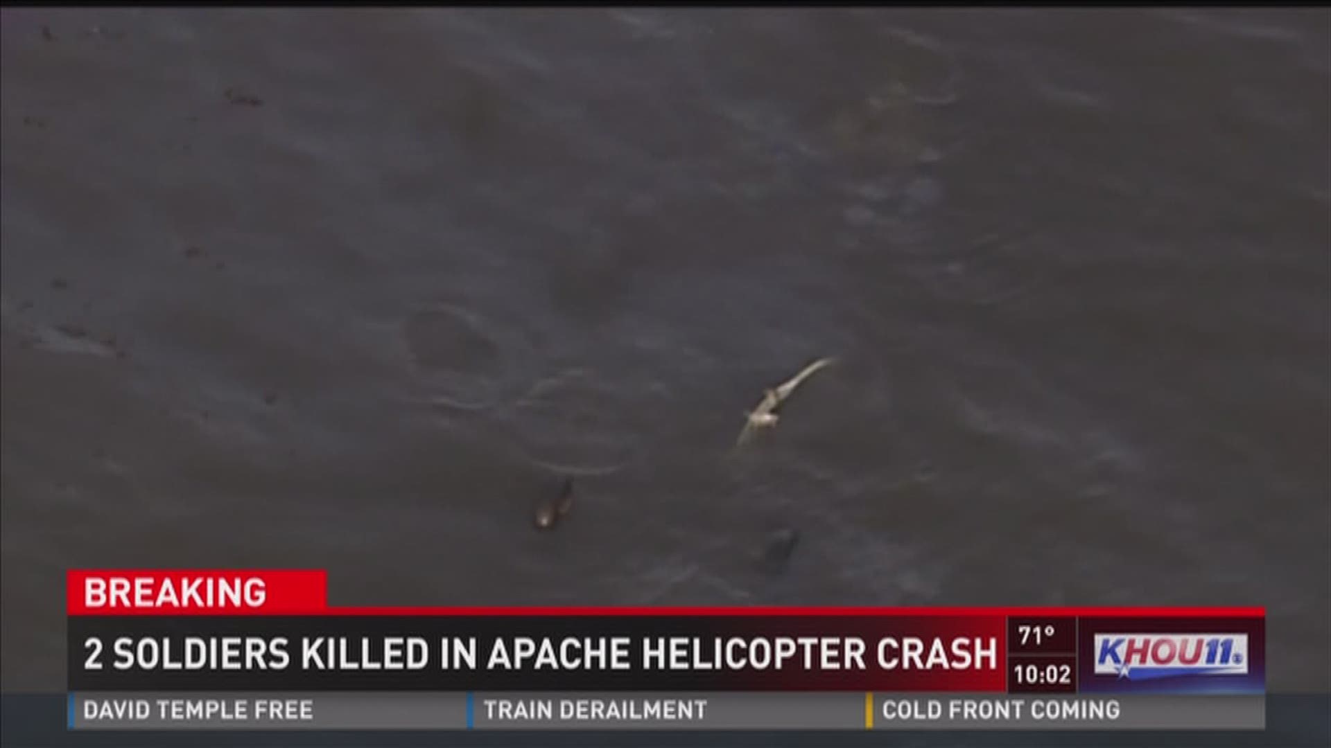 2 confirmed dead in Apache helicopter crash in Galveston Bay | wfaa.com