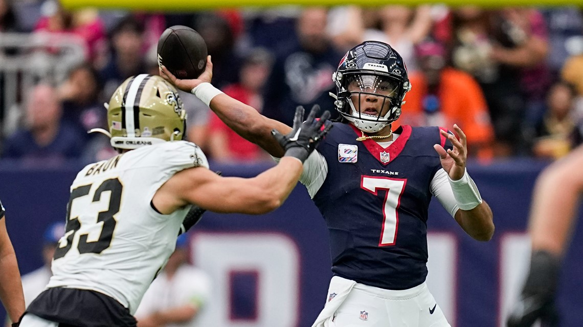 Stroud NFL record for passes to start career without interception ...