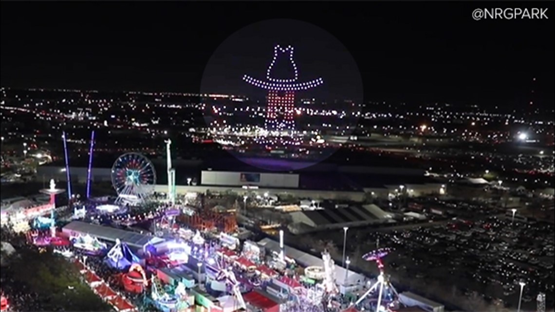 See video of RodeoHouston drone show | Houston, Texas news | wfaa.com