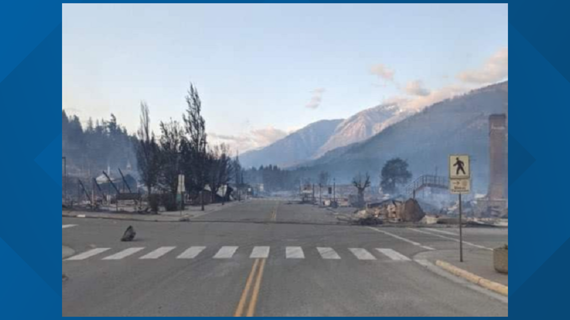 Wildfire blazes Lytton, British Columbia after heat wave | wfaa.com