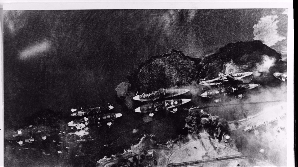 The story of "Battleship Row" during the attack | wfaa.com