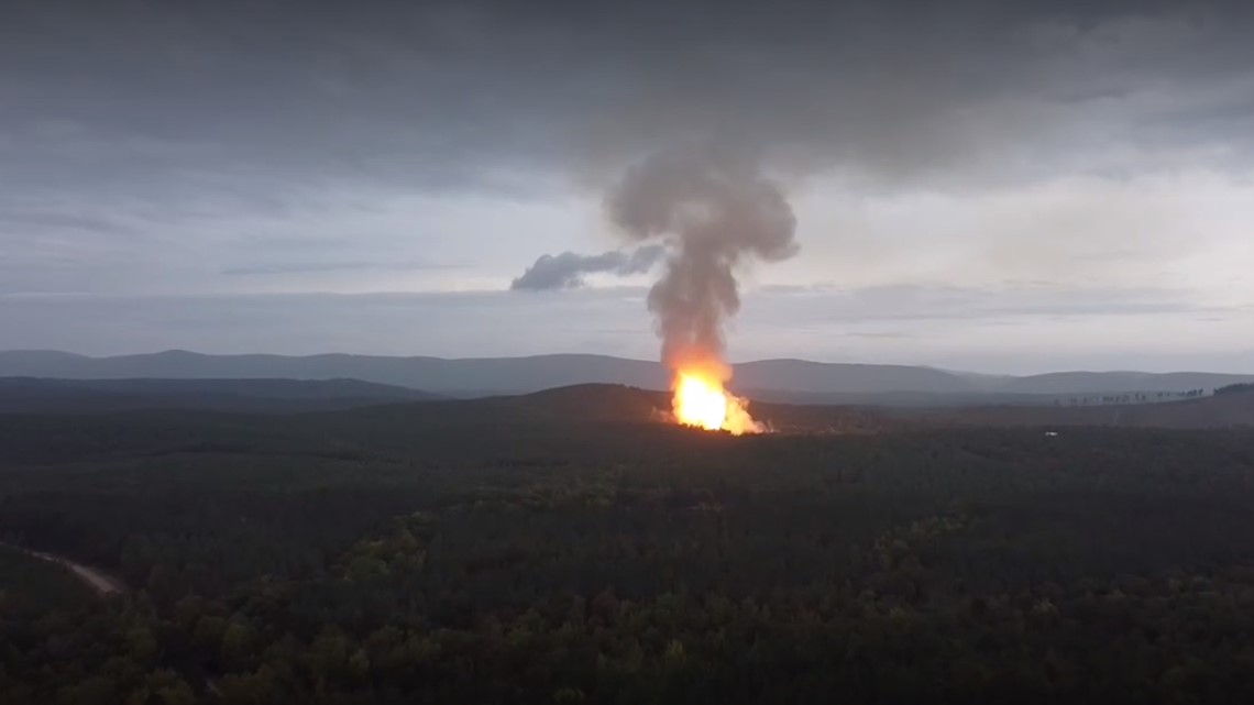 'Pipeline rupture' ignites large fire in Arkansas | wfaa.com