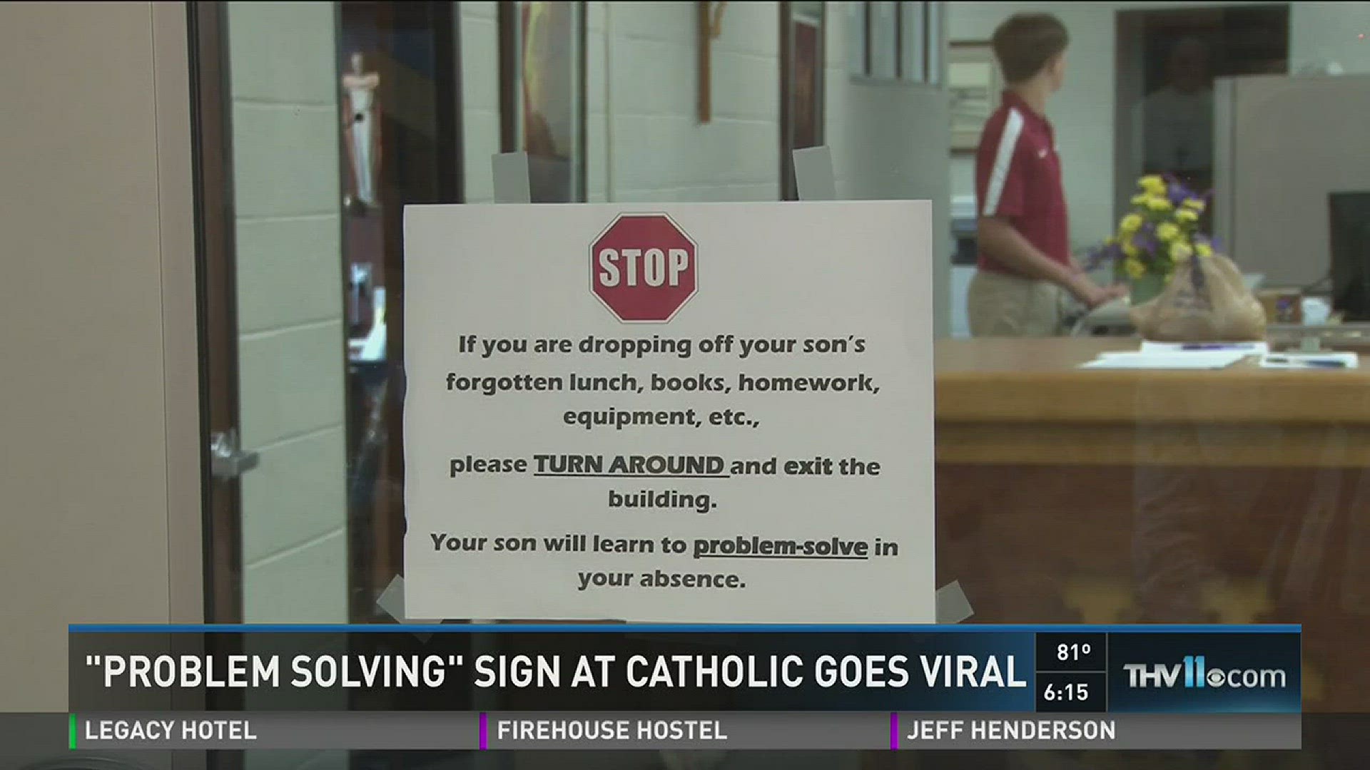 Ark. high school's principal responds to 'problem-solving' sign going viral | wfaa.com