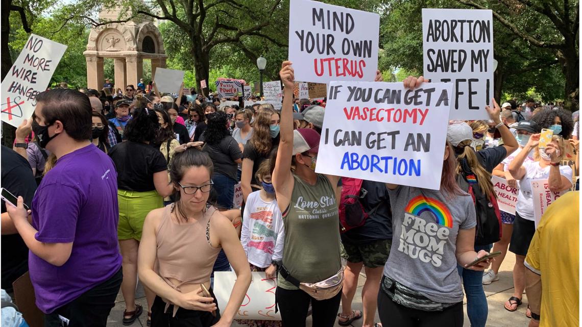 'Don't Mess with Texas Abortion' rally at the Texas Capitol. | wfaa.com