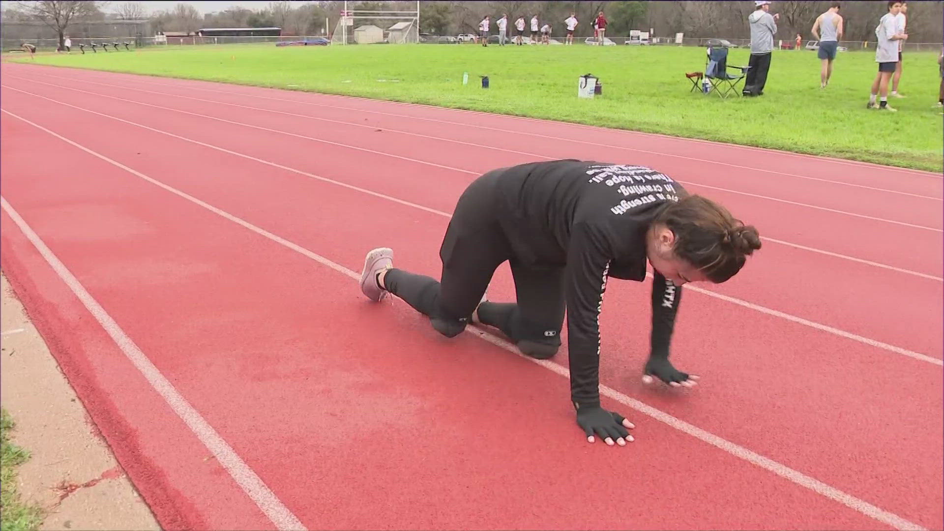 Texas woman crawls a half-marathon to raise awareness for sexual ...