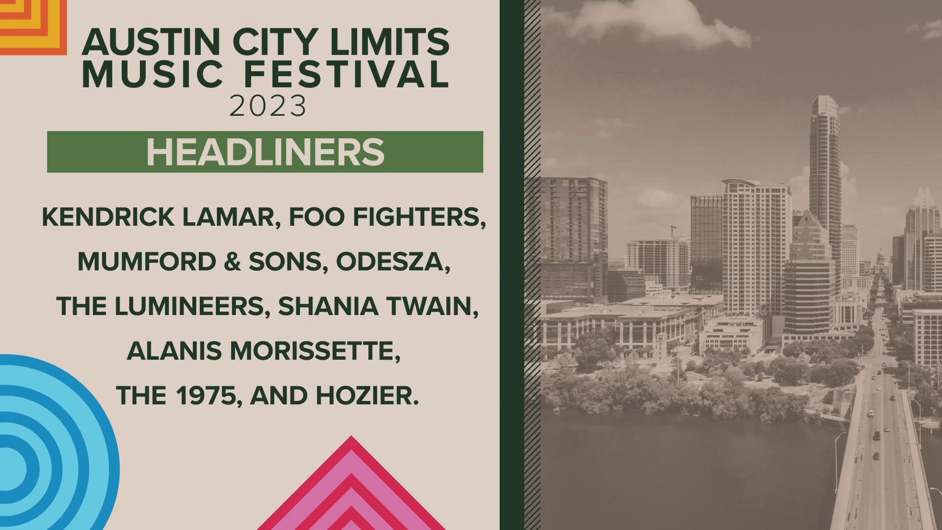 Austin City Limits Festival 2023 lineup announced | wfaa.com