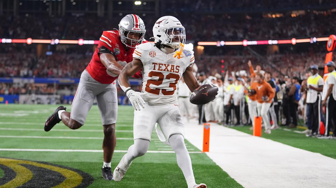 2025 NFL Draft: Texas Longhorns running back Jaydon Blue taken by ...