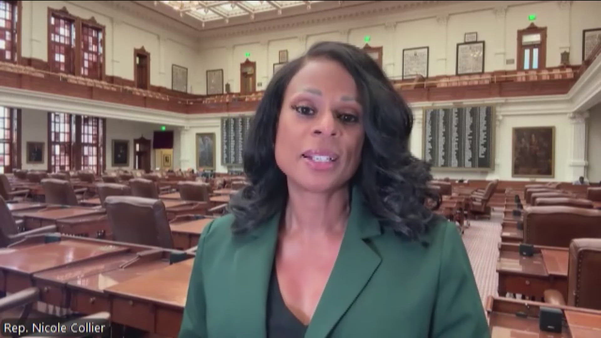 Texas House Democrats join Rep. Nicole Collier in protest of permission ...
