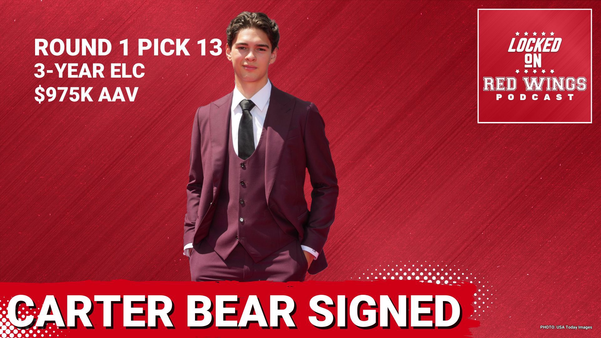 Carter Bear signs his ELC | Detroit Red Wings schedule released | wfaa.com