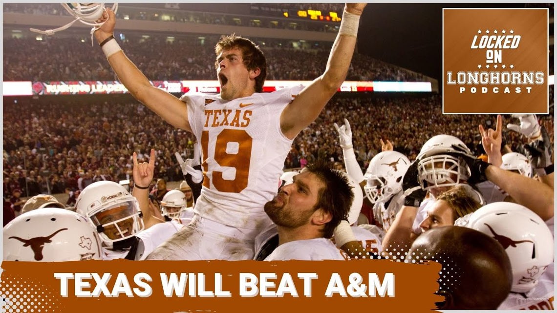 The Texas Longhorns will beat the Texas A&M Aggies to Secure a Spot in ...