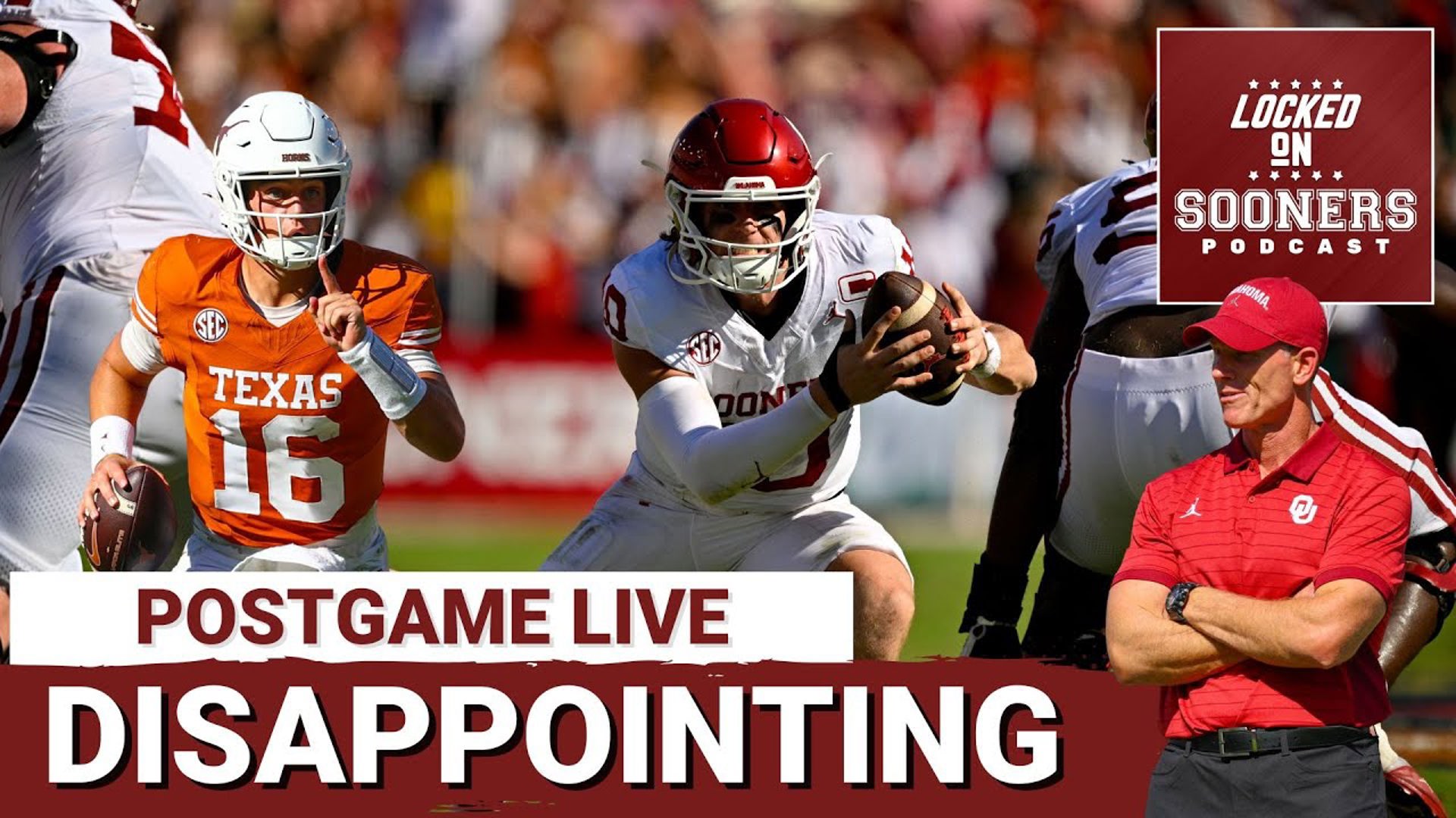 POSTGAME LIVE: Oklahoma Sooners take on the Texas Longhorns in the Red ...