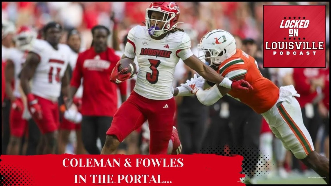 Louisville looking to add more receivers as Kevin Coleman Jr & William Fowles enter transfer ...