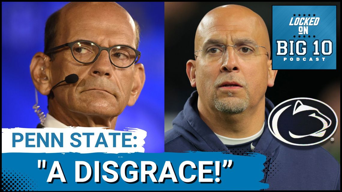 WHAT'S HIS DEAL? ESPN'S Paul Finebaum SHREDS Penn State's JAMES ...