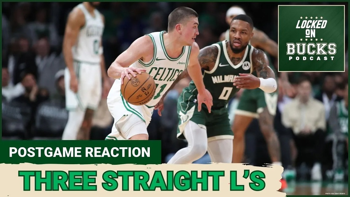 The Milwaukee Bucks lose 108-119 to the Boston Celtics, dropping third ...