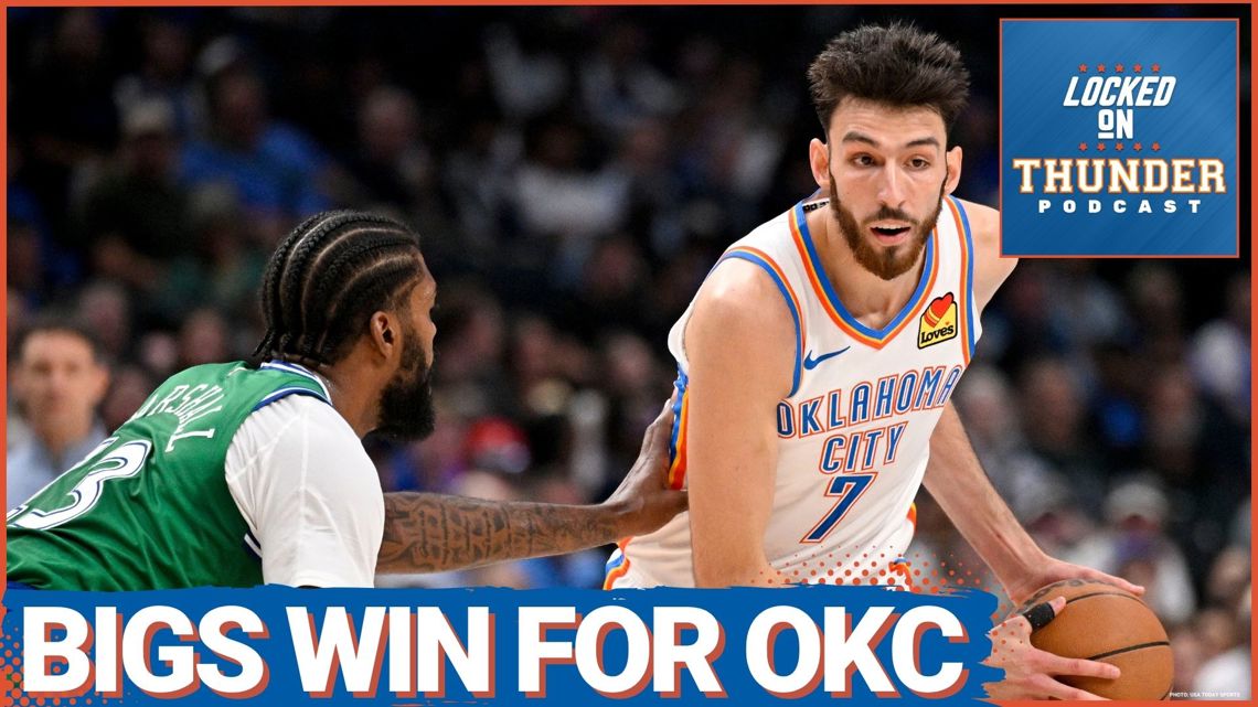 OKC Thunder Big Men DELIVER WIN Over Dallas | Offense STRUGGLES in 4th ...