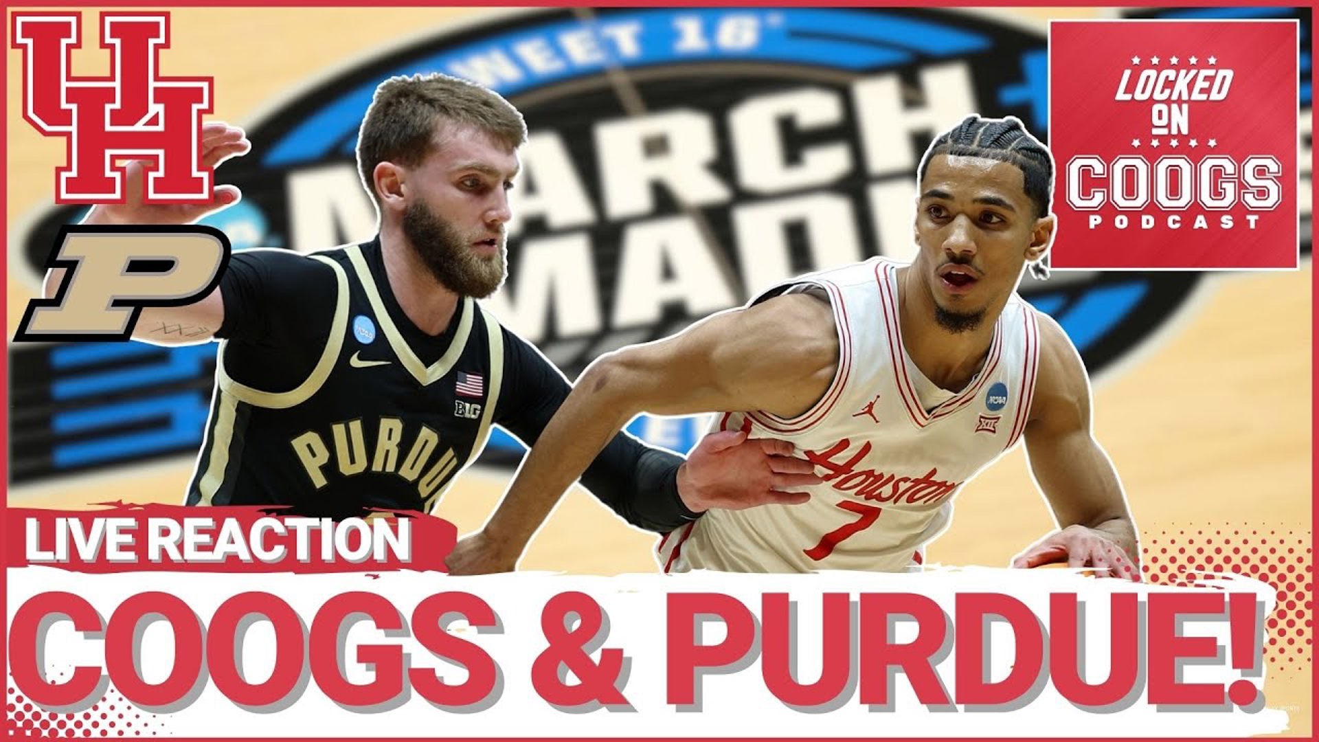 LIVE REACTION to Houston & Purdue in NCAA TOURNAMENT Matchup between ...
