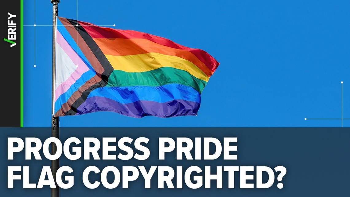 The progress pride flag is copyrighted, but only restricted for ...