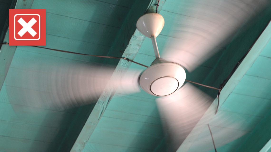 Why you should turn off the ceiling fan when you leave the room | wfaa.com