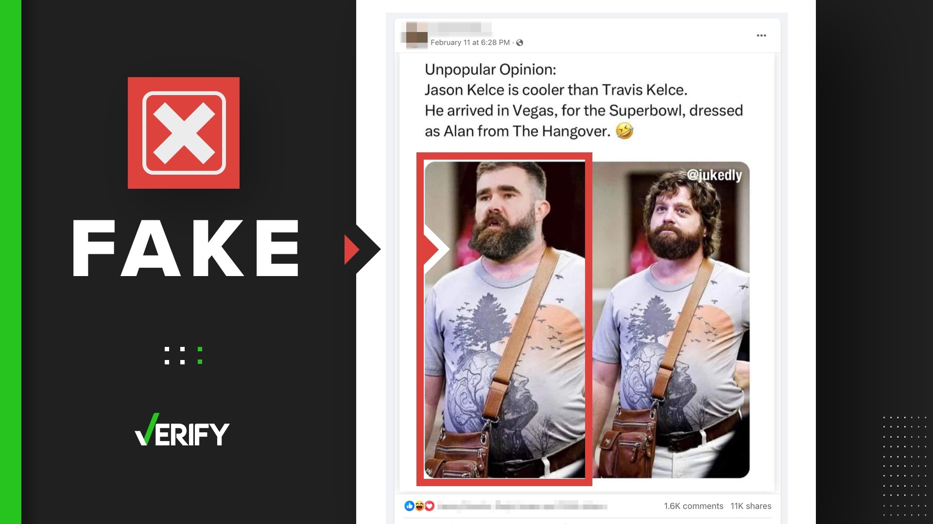 Jason Kelce didn't dress like Alan from 'The Hangover' | wfaa.com