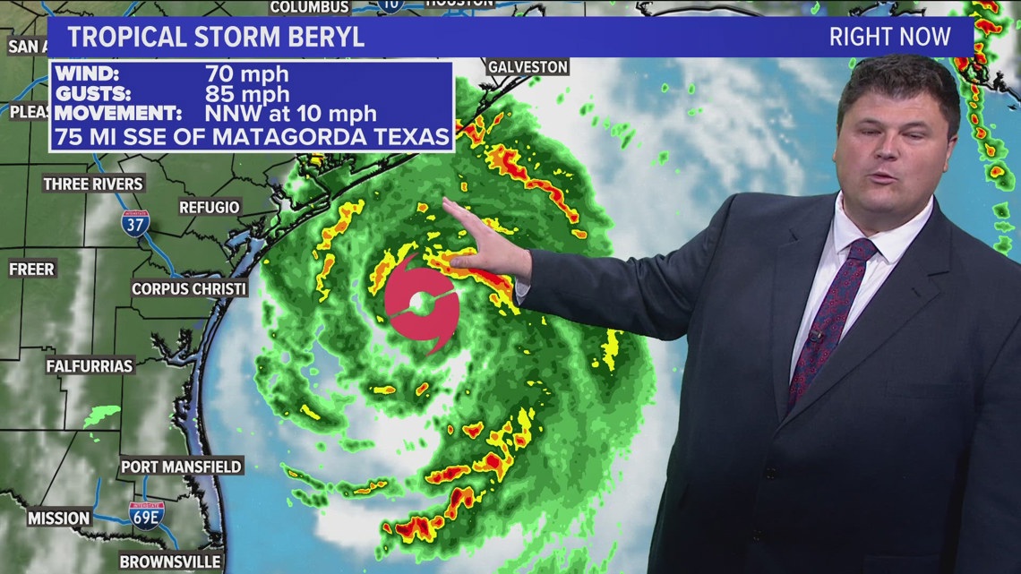 Tracking Beryl: Evacuations underway along the Texas coast, 120 ...