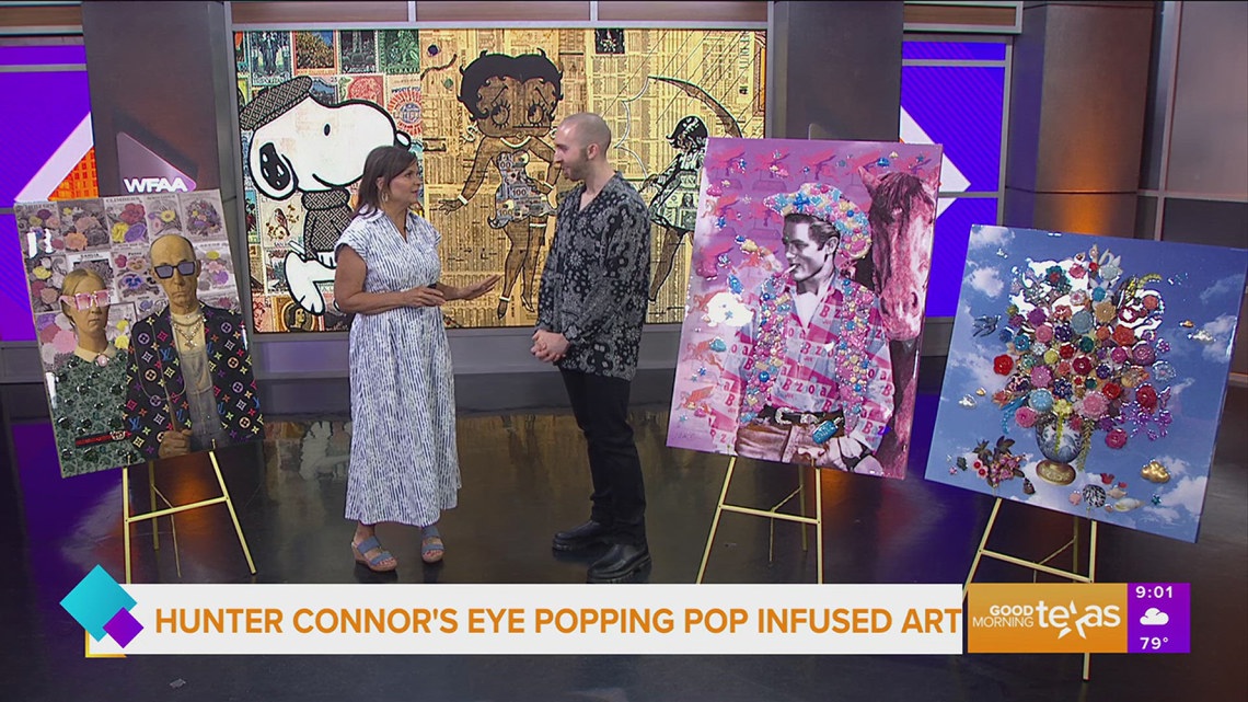 Hunter Connor's Eye Popping Pop Infused Art | wfaa.com