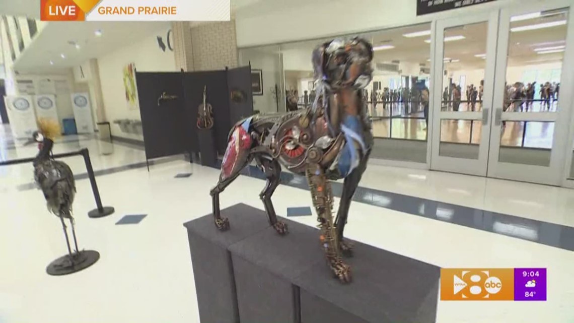 Nigerian hybrid sculptor Dotun Popoola turns scrap metal into art ...