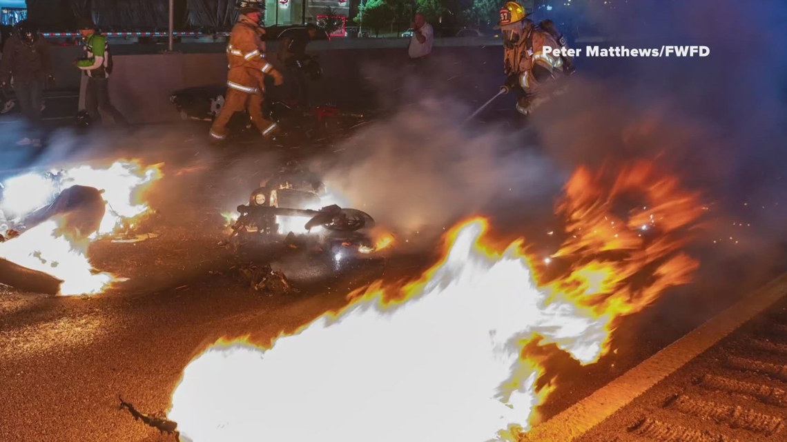 Wreck involving several motorcycles on I-35W in Fort Worth injures at ...