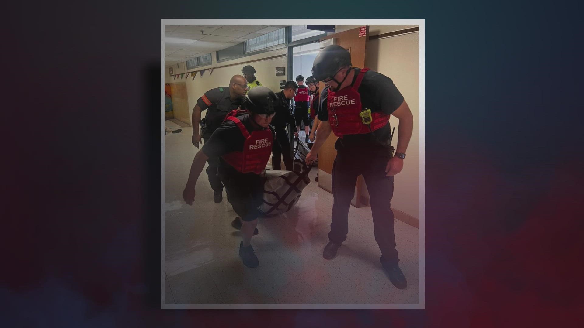 Dallas police, school police and fire department conduct joint active ...