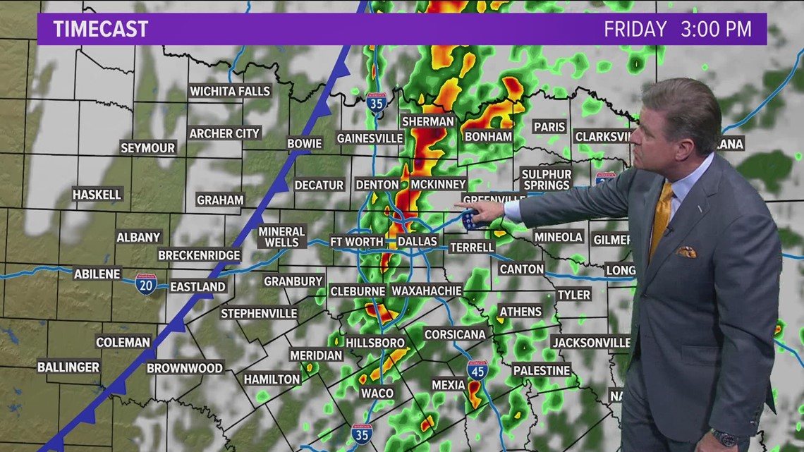 DFW weather: Chance of severe storms arrives Friday afternoon | wfaa.com