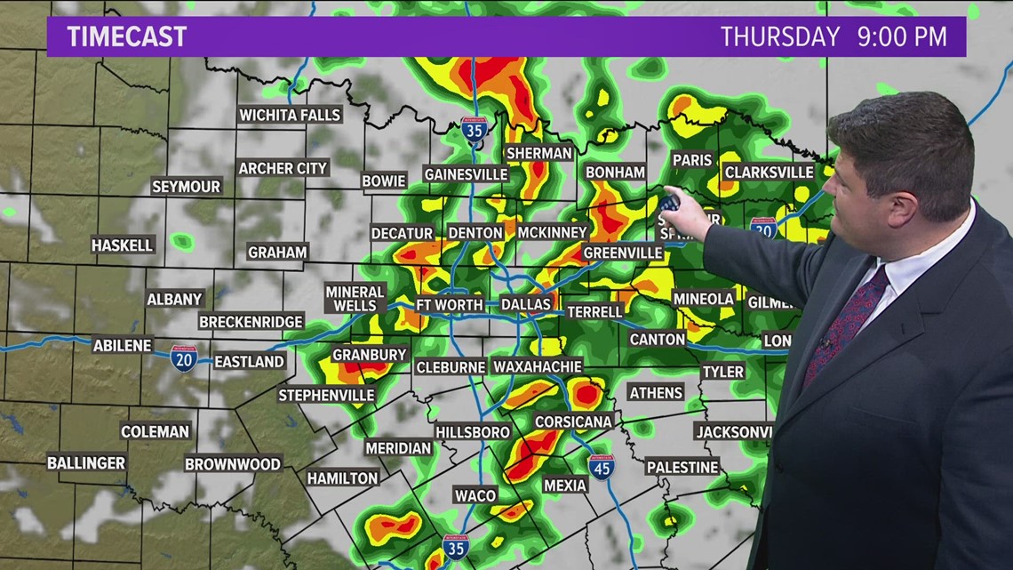 DFW Weather: Tracking Thursday's latest rain chances | wfaa.com