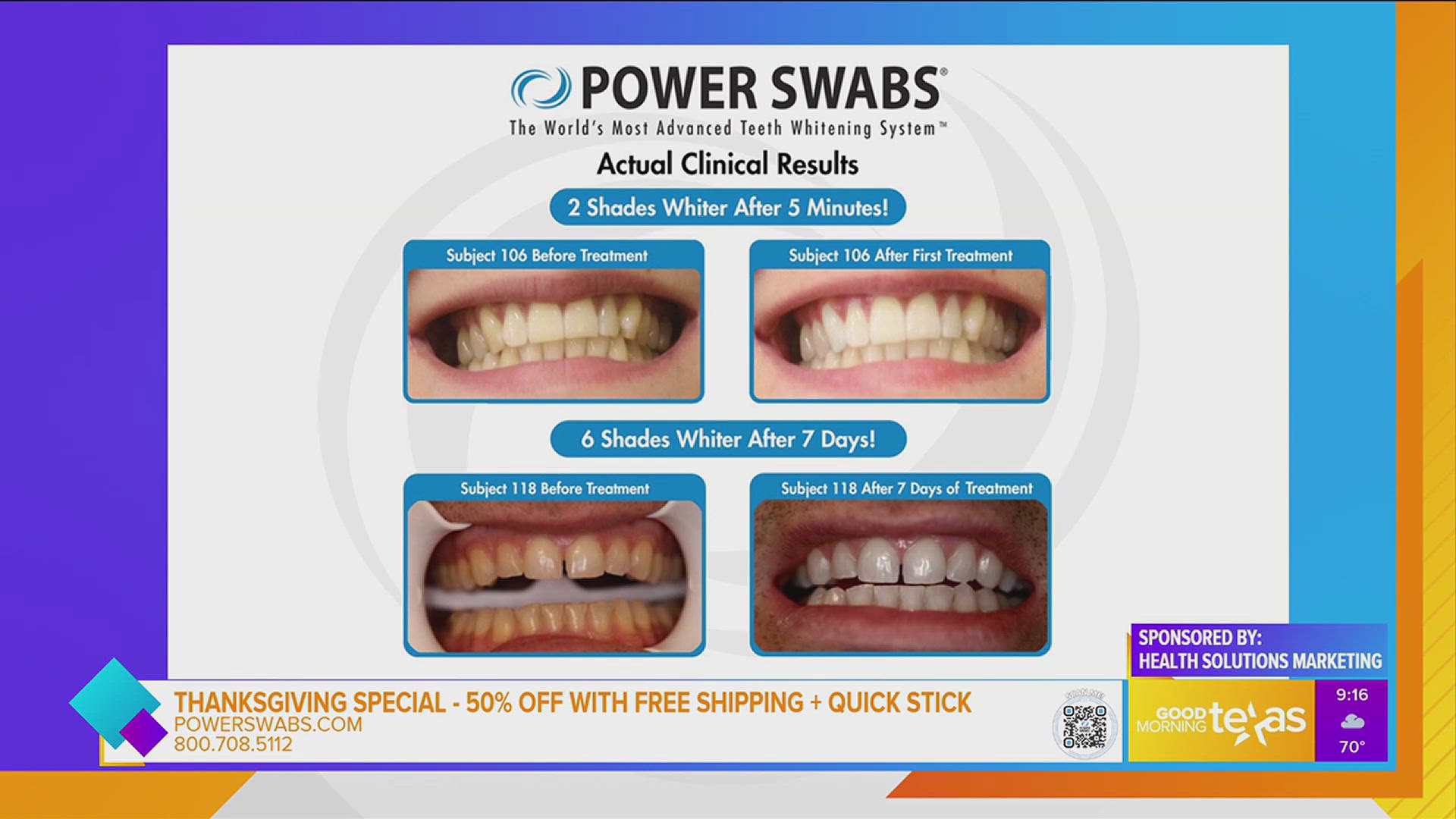 Sponsored: Power Swabs Teeth Whitening System | wfaa.com