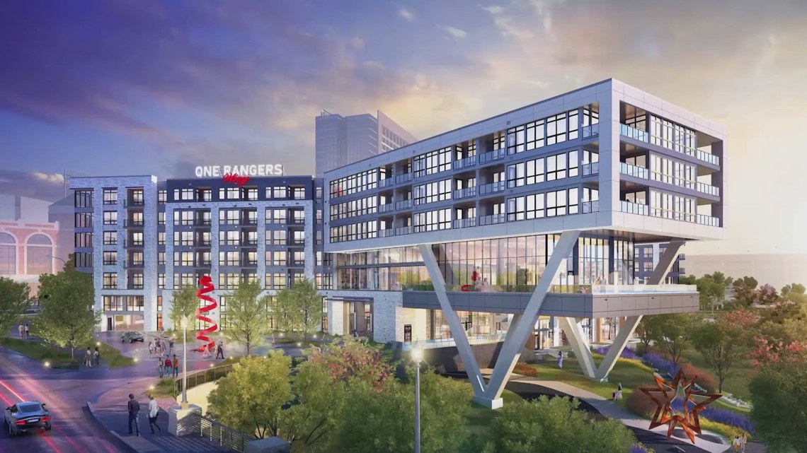 Construction on new luxury apartment community near Globe Life Field ...